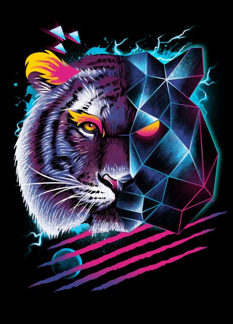 'Rad Tiger' Poster by vp trinidad | Displate