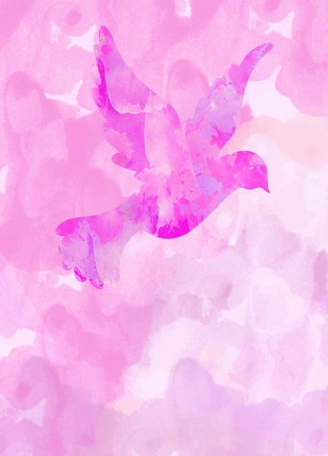 'Abstract Flying Dove' Poster by Amir Faysal | Displate