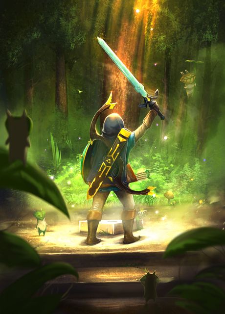 'That epic moment when you grab the Master Sword :)' Poster, picture ...