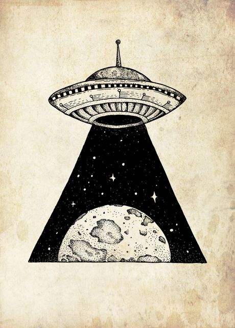 'UFO' Poster by kiryadi kiryadi | Displate