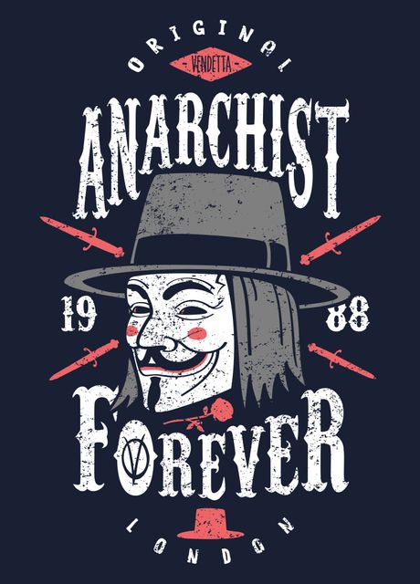 'Anarchist Forever' Poster by Olipop Art and Design | Displate