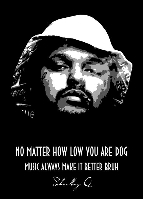 'Schoolboy Q' Poster by BB Design | Displate