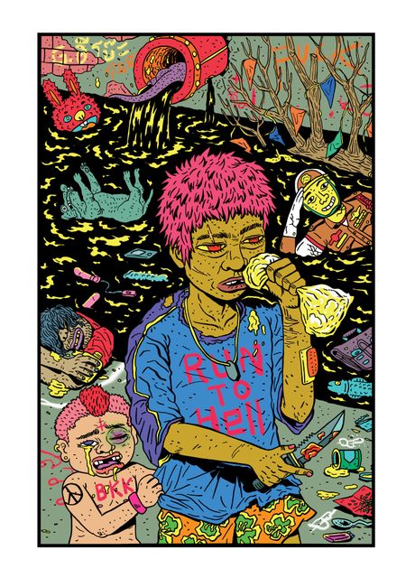 'slum boy' Poster by TriPUCK Supawatana | Displate