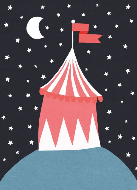 'Circus tent' Poster by Michelle Carlslund | Displate