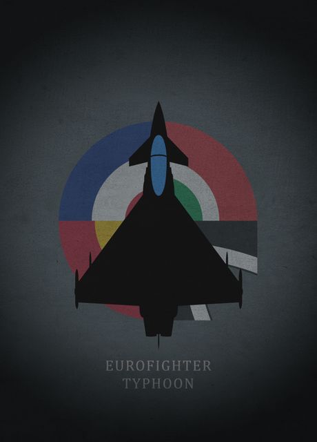 'Eurofighter Typhoon' Poster, picture, metal print, paint by Iwoko ...