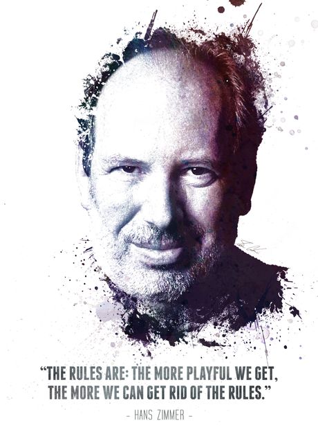 'The Legendary Hans Zimmer and his quote.' Poster by Swav Cembrzynski ...