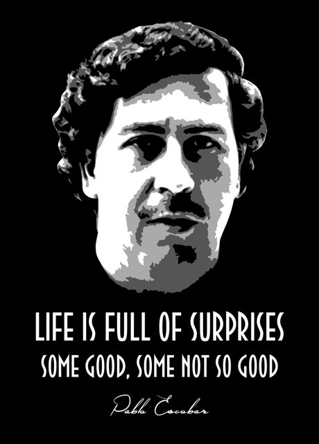 'Pablo Escobar' Poster by BB Design | Displate