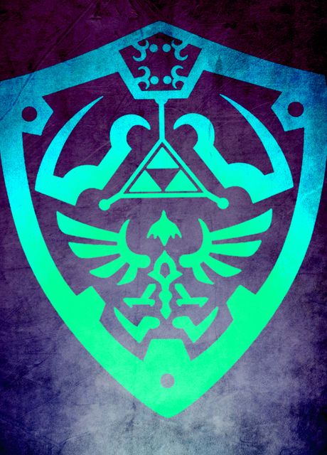 'Zelda Shield I' Poster by Scar Design | Displate