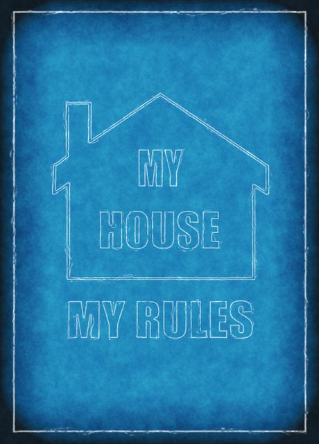 'My House - My Rules ' Poster by VOODOO PRODUCTION | Displate