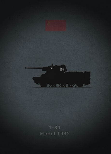 'T-34 Model 1942' Poster by Iwoko | Displate