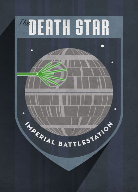 'Death Star' Poster, picture, metal print, paint by Star Wars | Displate