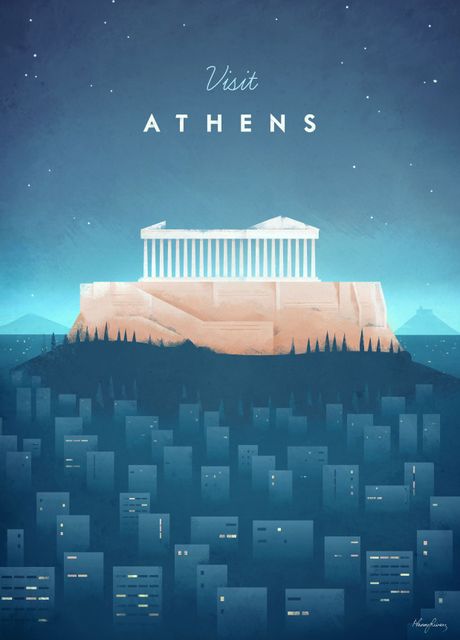 'Athens' Poster by Henry Rivers | Displate