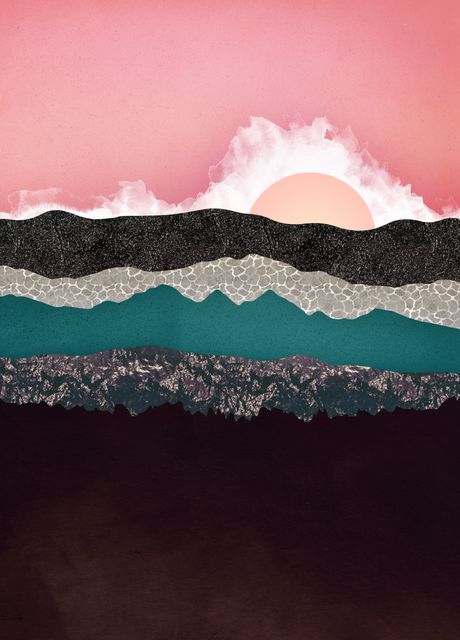 'Champagne Sky' Poster by SpaceFrog Designs | Displate