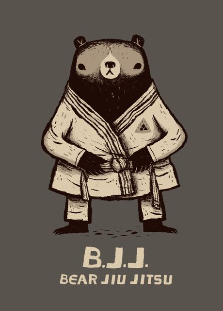 'Bear Jiu Jitsu - BJJ' Poster by Louis roskosch | Displate