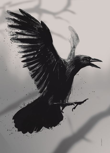 'Crow' Poster by Retina Creative | Displate