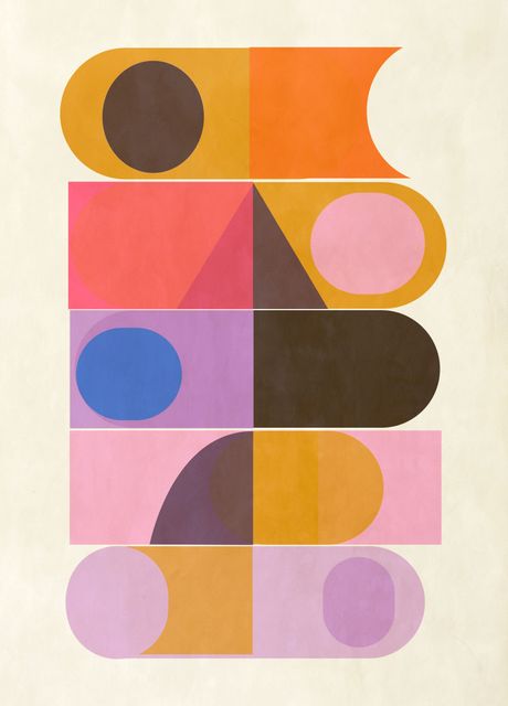 'MODERN TOTEM' Poster, picture, metal print, paint by MIRIMO design ...