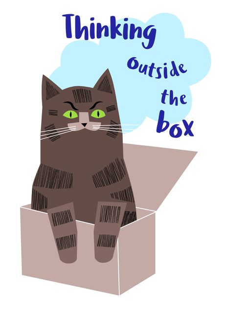 'Outside the Box' Poster by Lotta Hakola | Displate