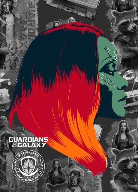 'Gamora' Poster, picture, metal print, paint by Marvel | Displate