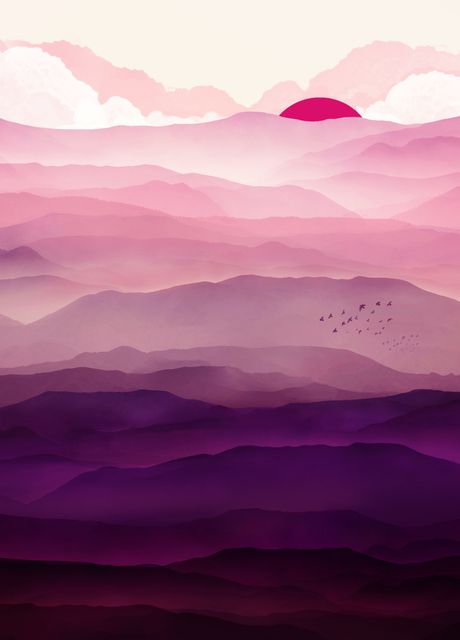 'Ultraviolet Day' Poster by SpaceFrog Designs | Displate