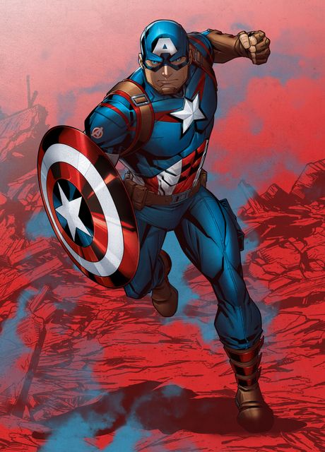 'Captain America' Poster by Marvel | Displate