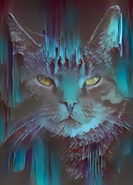 'Alice's Cat' Poster by Monica Amorim | Displate