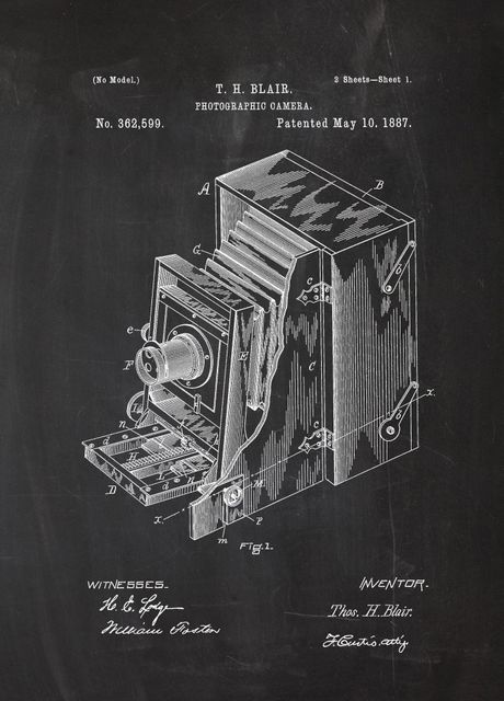 '1887 Photographic Camera' Poster by Nicram K | Displate