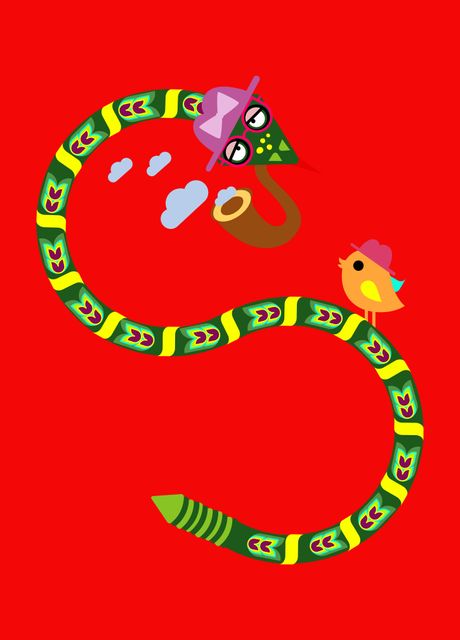 'Mr. Snake' Poster by Heaven Seven | Displate