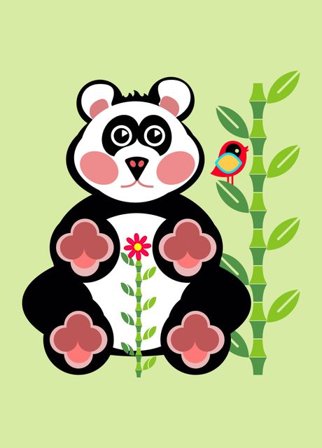 'Mr. Panda' Poster by Heaven Seven | Displate