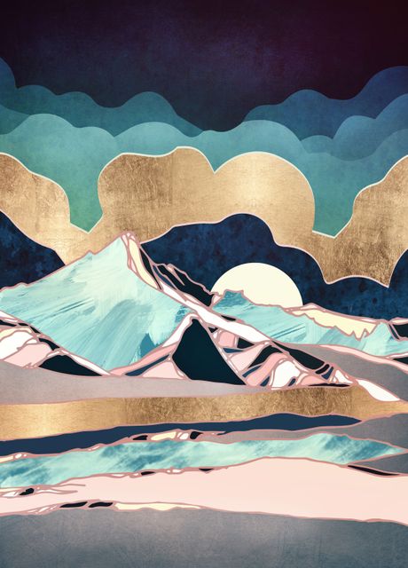 'Indigo Spring' Poster by SpaceFrog Designs | Displate