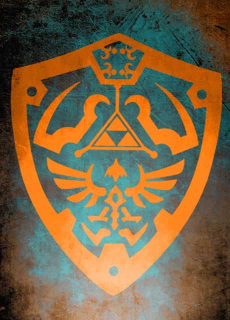 'Zelda Shield XII' Poster by Scar Design | Displate
