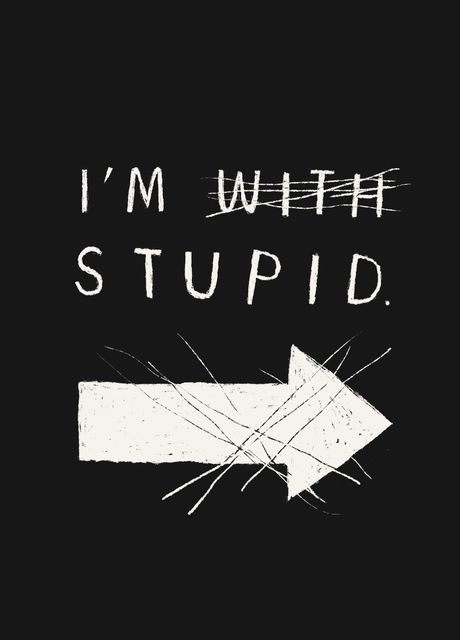 'i'm stupid' Poster by Louis roskosch | Displate