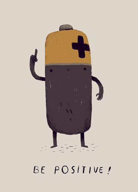 'be positive!' Poster by Louis roskosch | Displate