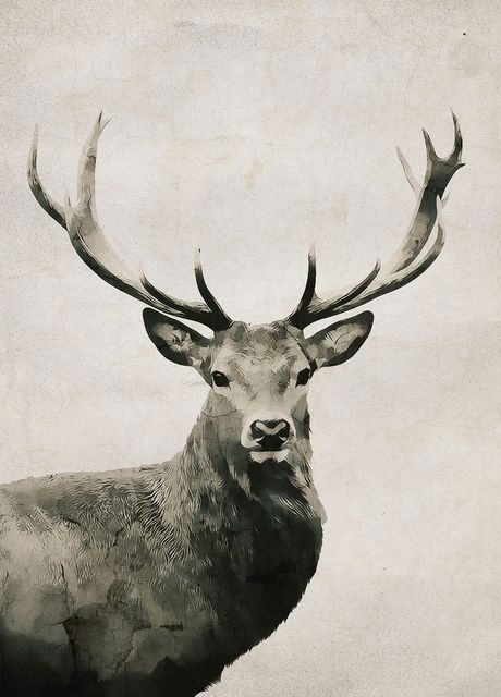 'DEER' Poster by dada 22 | Displate
