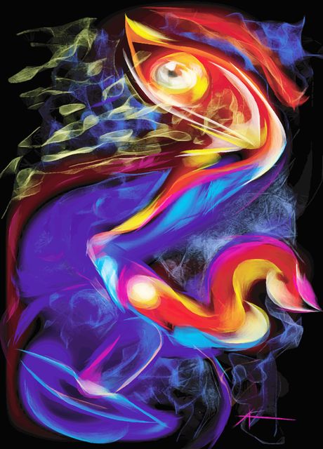 'abstract face drawing' Poster by athi pool | Displate