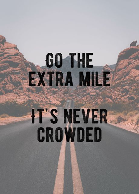 'Go The Extra Mile' Poster by Motivational Flow | Displate