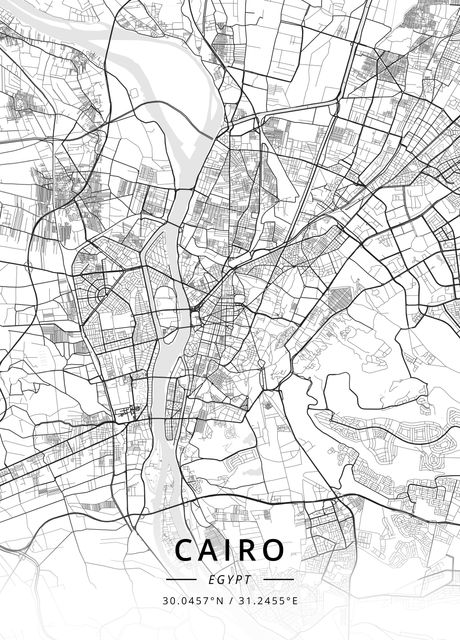 'Cairo, Egypt' Poster by Designer Map Art | Displate