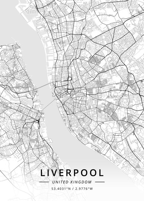 'Liverpool, United Kingdom' Poster, picture, metal print, paint by ...