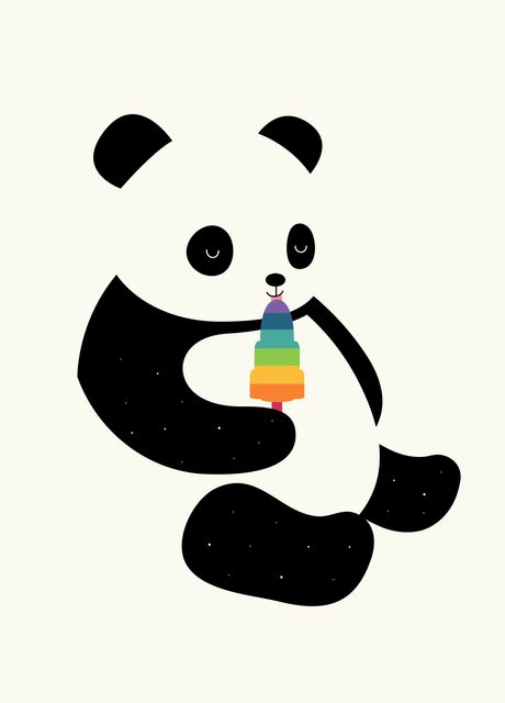 'Panda Dream' Poster by Andy Westface | Displate