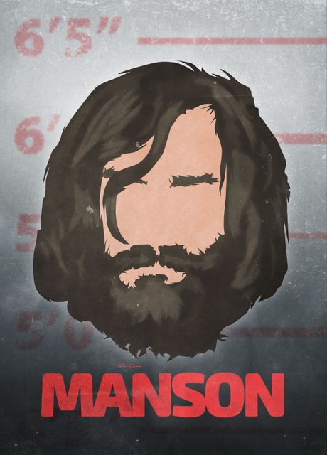 'Manson - Mugshot' Poster, picture, metal print, paint by Ben Ephla ...