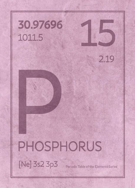 'Phosphorus Element Symbol' Poster by Design Turnpike | Displate
