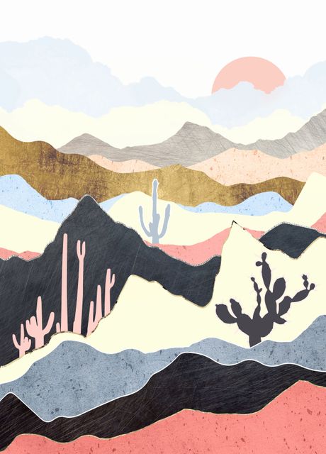 'Desert Summer' Poster by SpaceFrog Designs | Displate