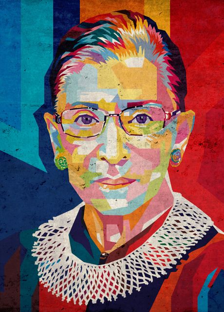 'Ruth Bader Ginsburg' Poster by Acongraphic Studio | Displate
