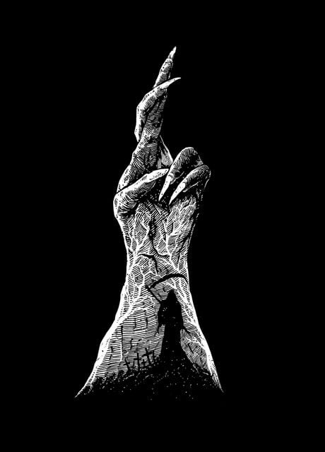 'Dark hand' Poster by design by sebrodbrick | Displate