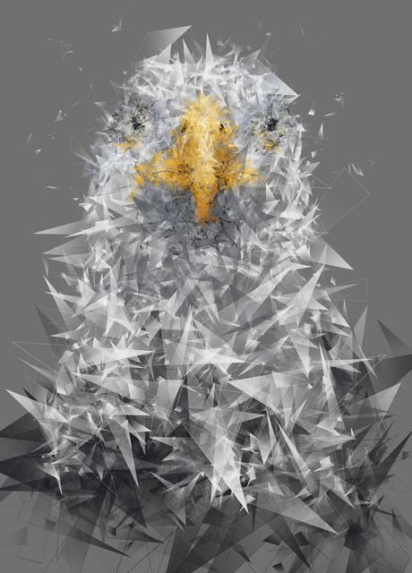 'crystal eagle' Poster, picture, metal print, paint by Elisabetta Luana ...
