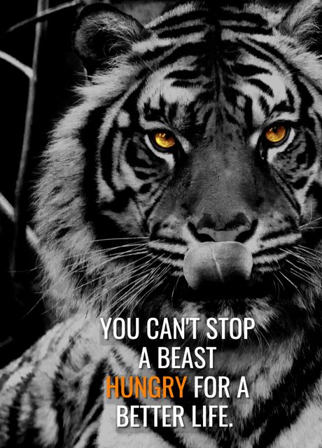 'Hungry Beast' Poster by Millionaire Quotes | Displate