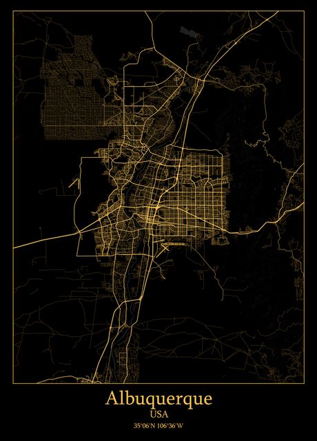 'Albuquerque USA' Poster by Iwoko | Displate