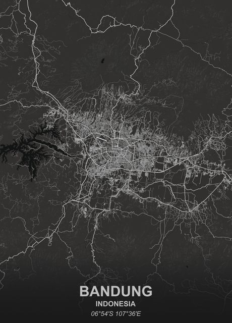 'BANDUNG INDONESIA' Poster by Iwoko | Displate