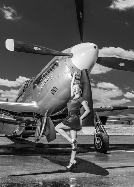 'Flying Pinup ' Poster by Mark Greenmantle | Displate