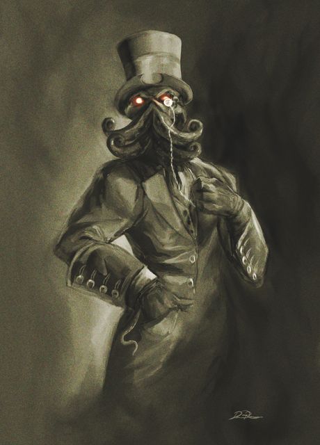 'Dapper Cthulhu' Poster by Daniel Reneau | Displate