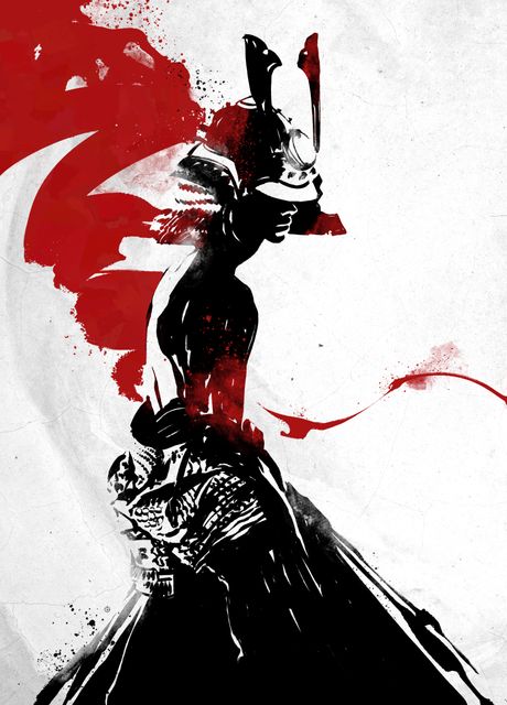 'Samurai Girl' Poster by Nikita Abakumov | Displate